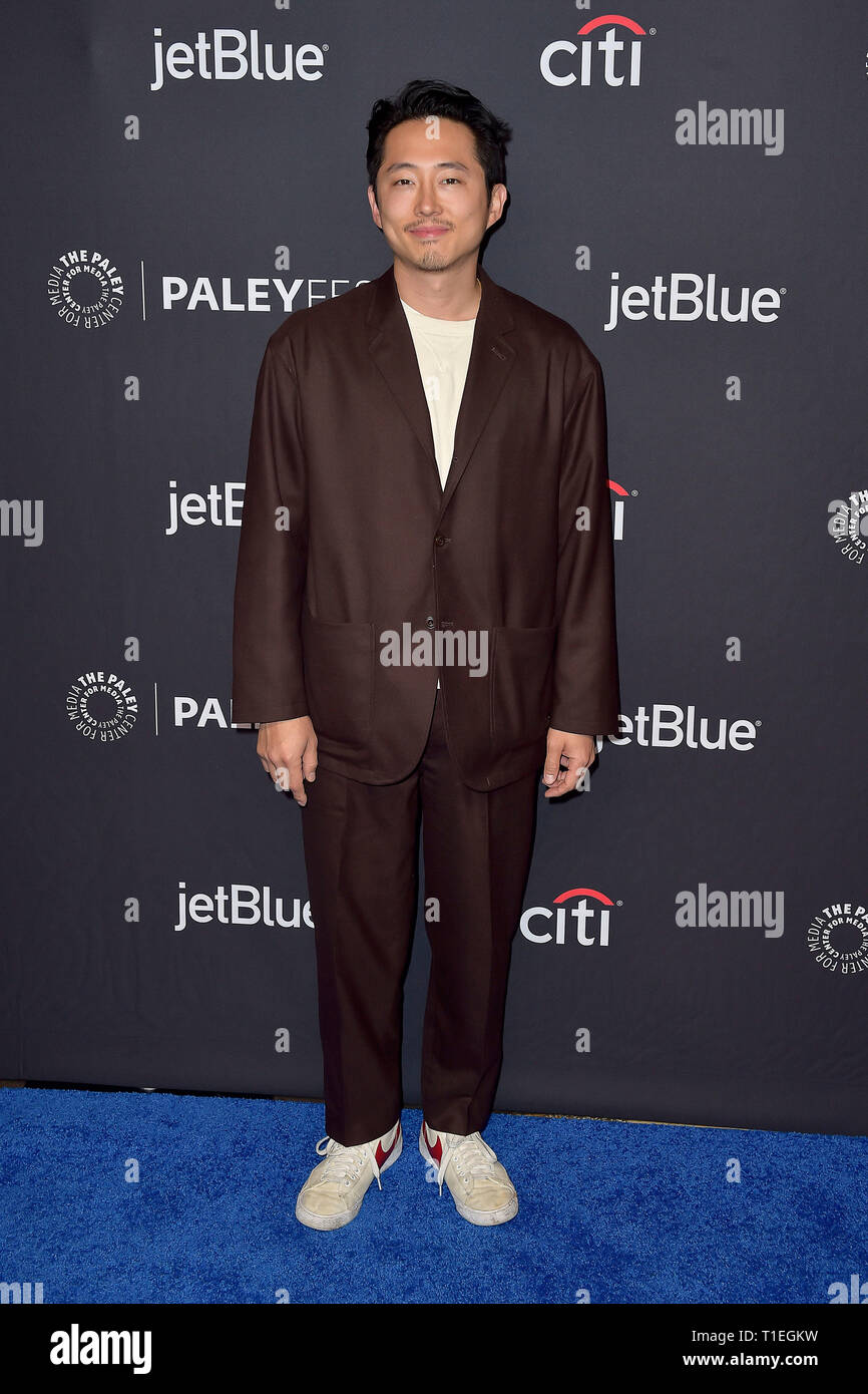 Los Angeles, USA. 24th Mar, 2019. Steven Yeun screening the CBS All ...