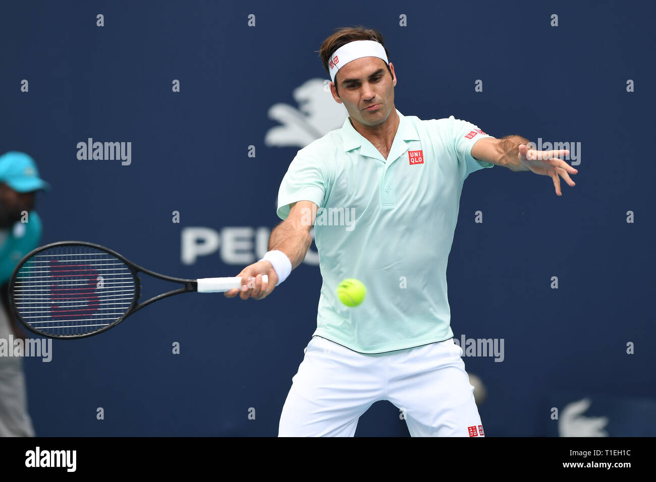 Miami Gardens FL, USA. 25th Mar, 2019. Roger Federer Vs Filip ...