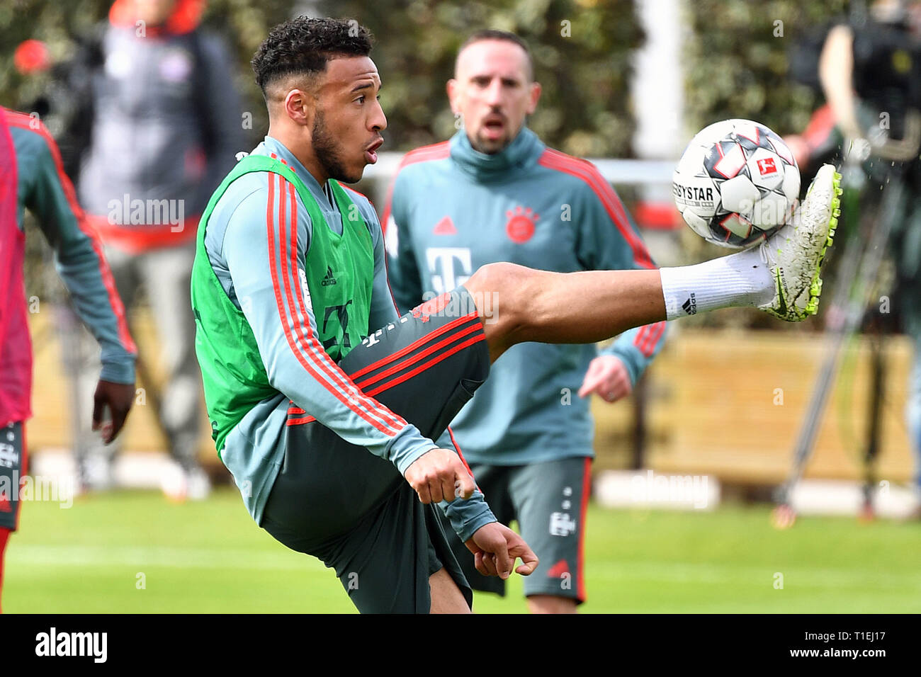 Munich, Deutschland. 26th Mar, 2019. Corentin TOLISSO (Bayern Munich ...