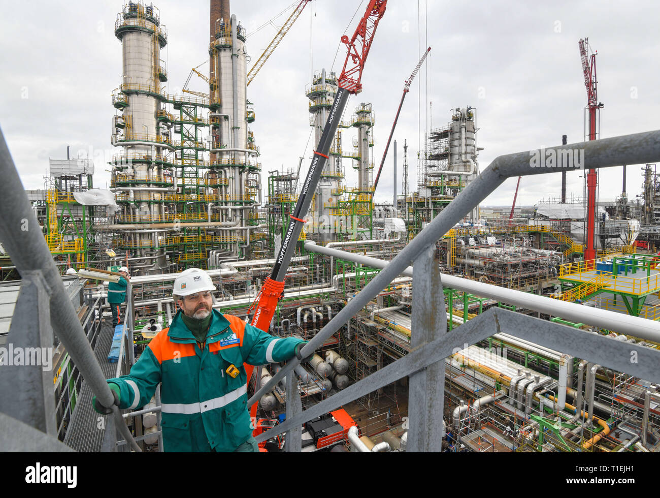 26 March 2019, Brandenburg, Schwedt: Detlef Schengber from the ...