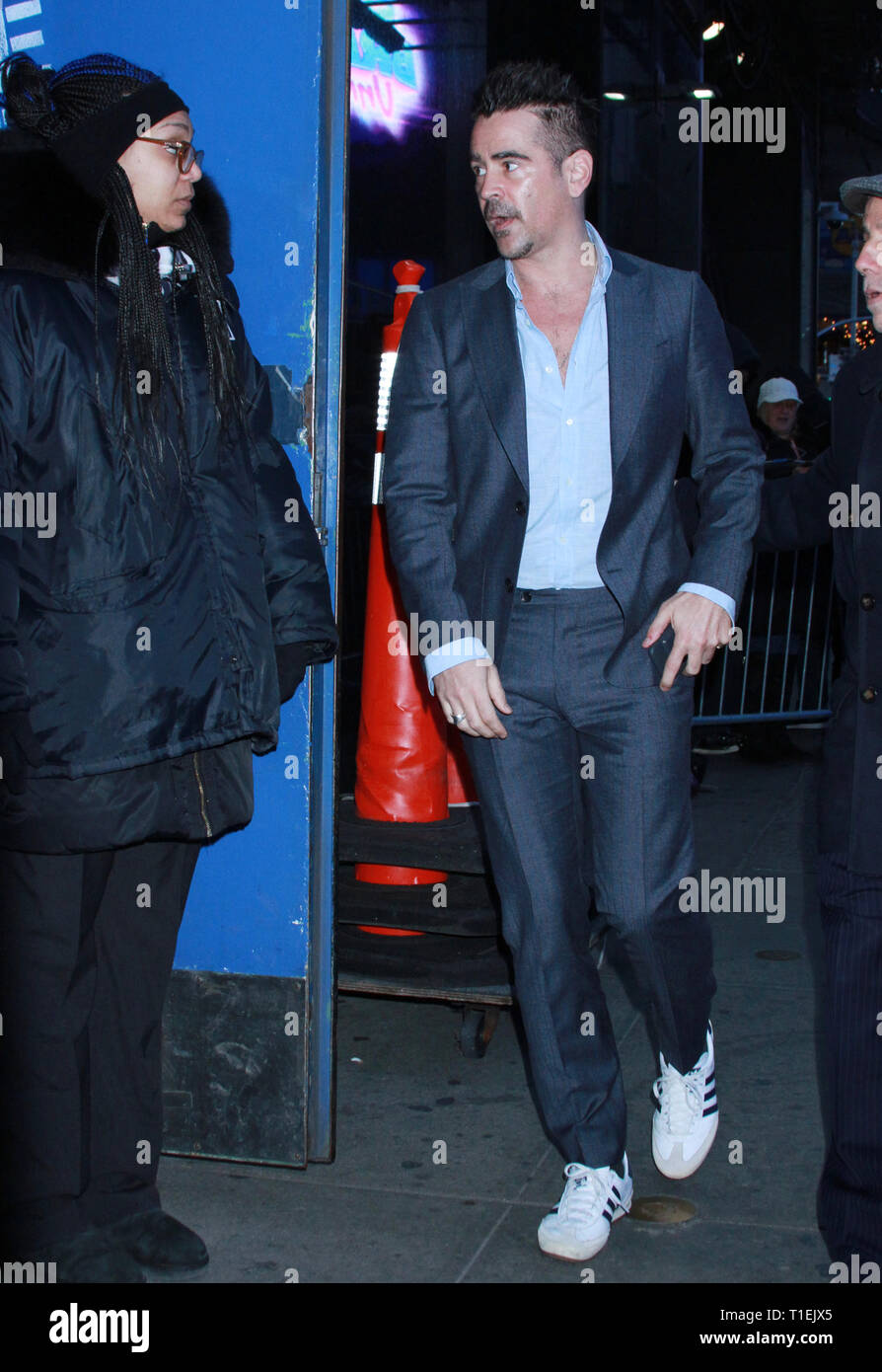New York, NY, USA. 26th Mar, 2019. Colin Farrell at Good Morning ...