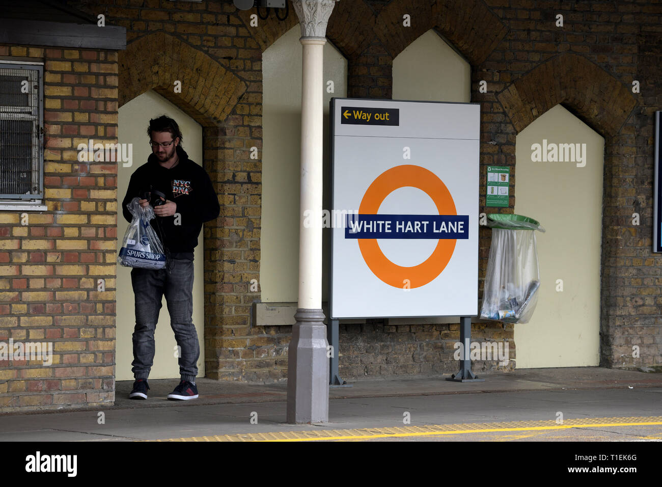 White Hart Lane station London Stock Photo - Alamy