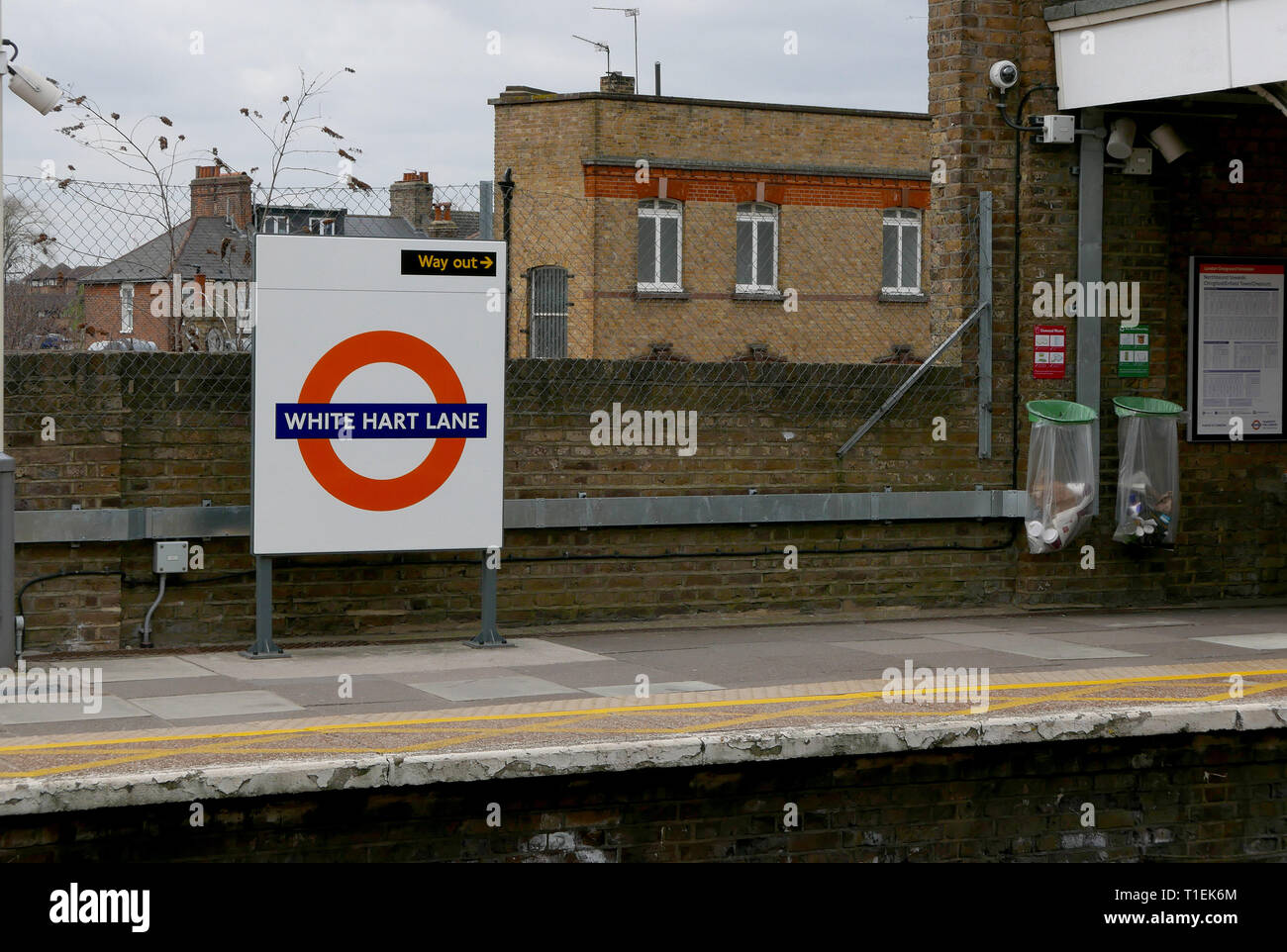 White Hart Lane station London Stock Photo - Alamy