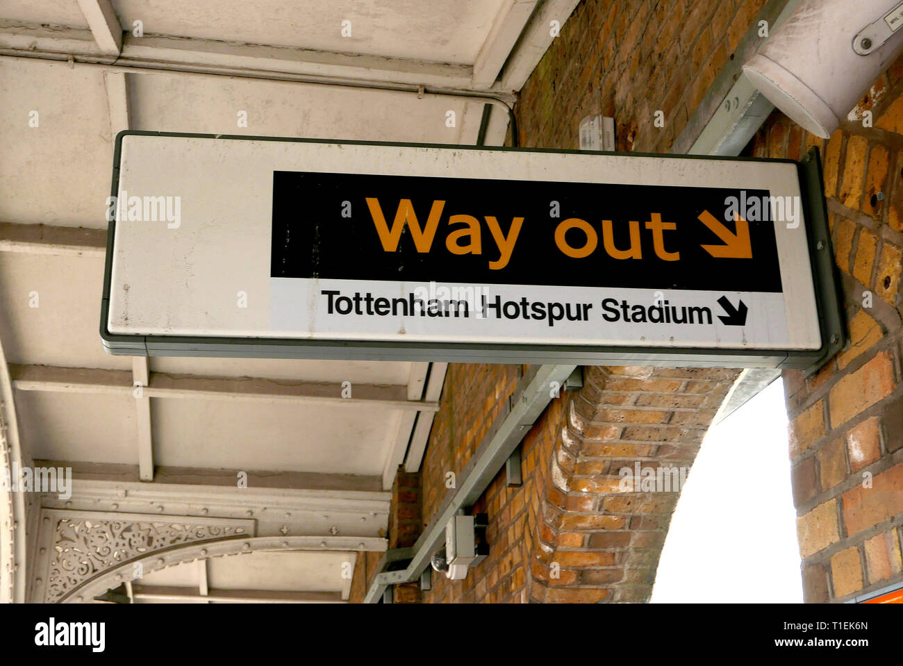 White Hart Lane station London Stock Photo - Alamy