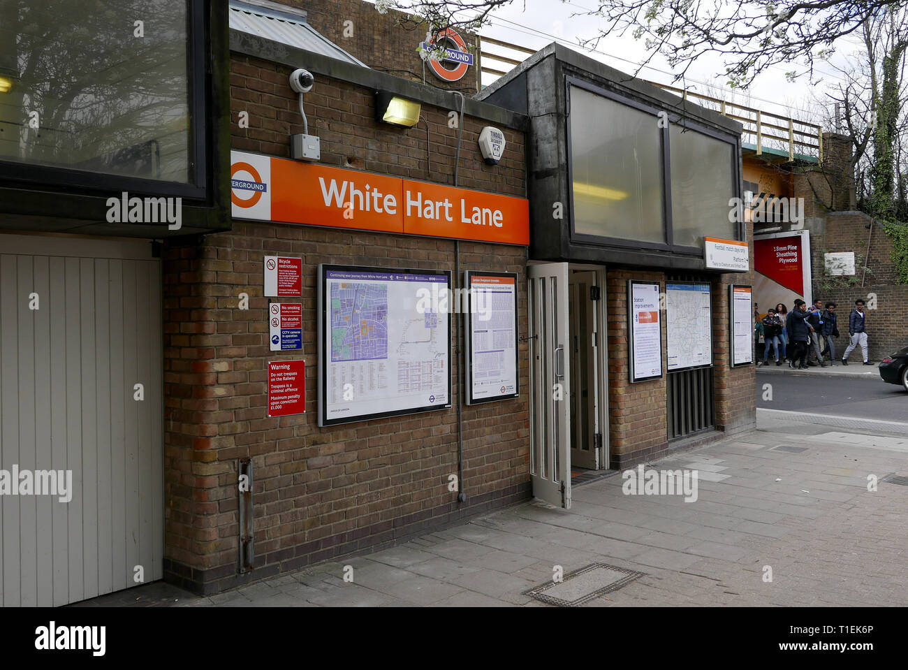 White Hart Lane station London Stock Photo - Alamy