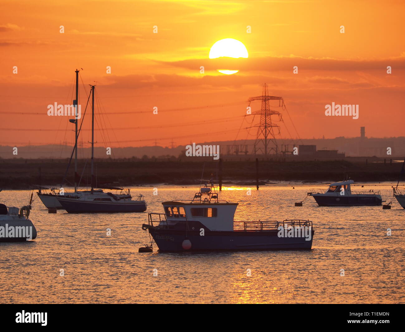 Queenborough harbour boats hi-res stock photography and images - Alamy