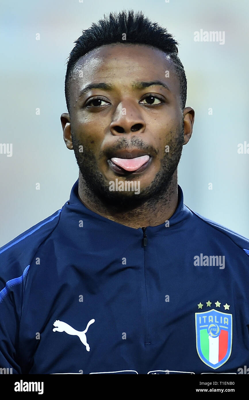 Rome, Italy. 26th Mar, 2019. Claud Adjapong Football friendly match ...