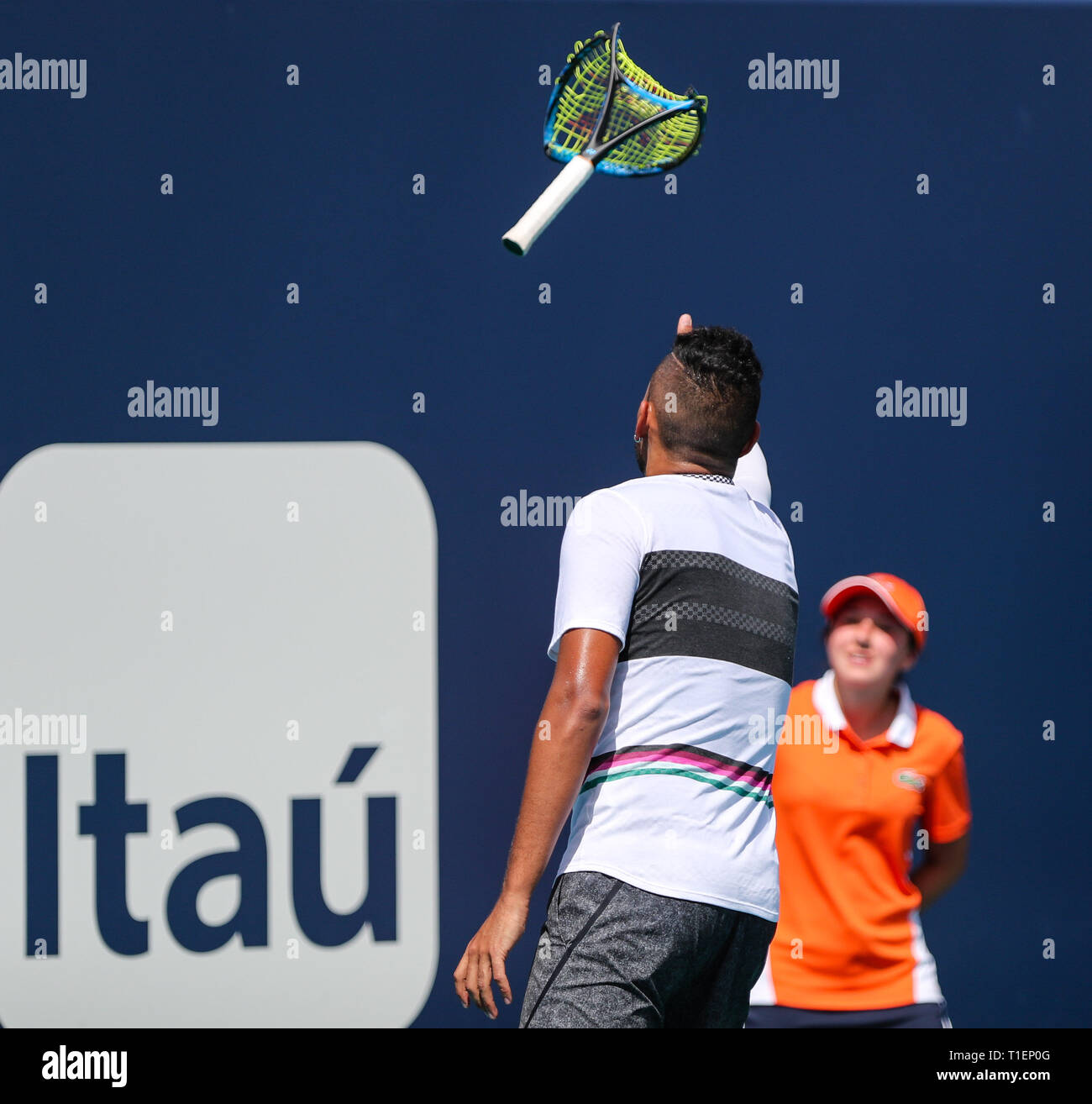 Nick kyrgios with racket hi-res stock photography and images - Alamy