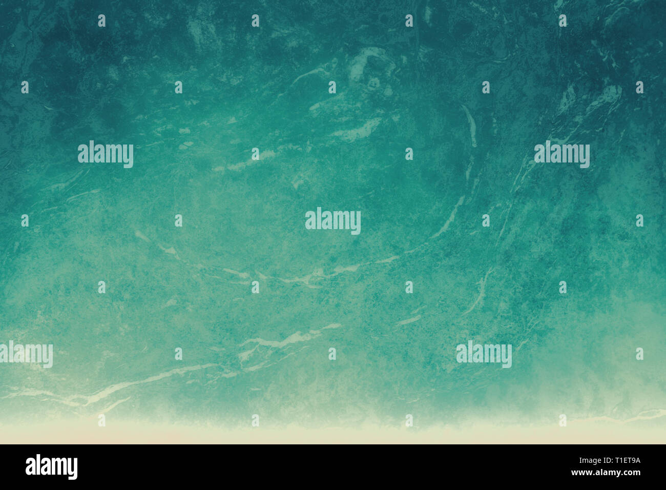 old blue background design with grunge texture and faded white border ...