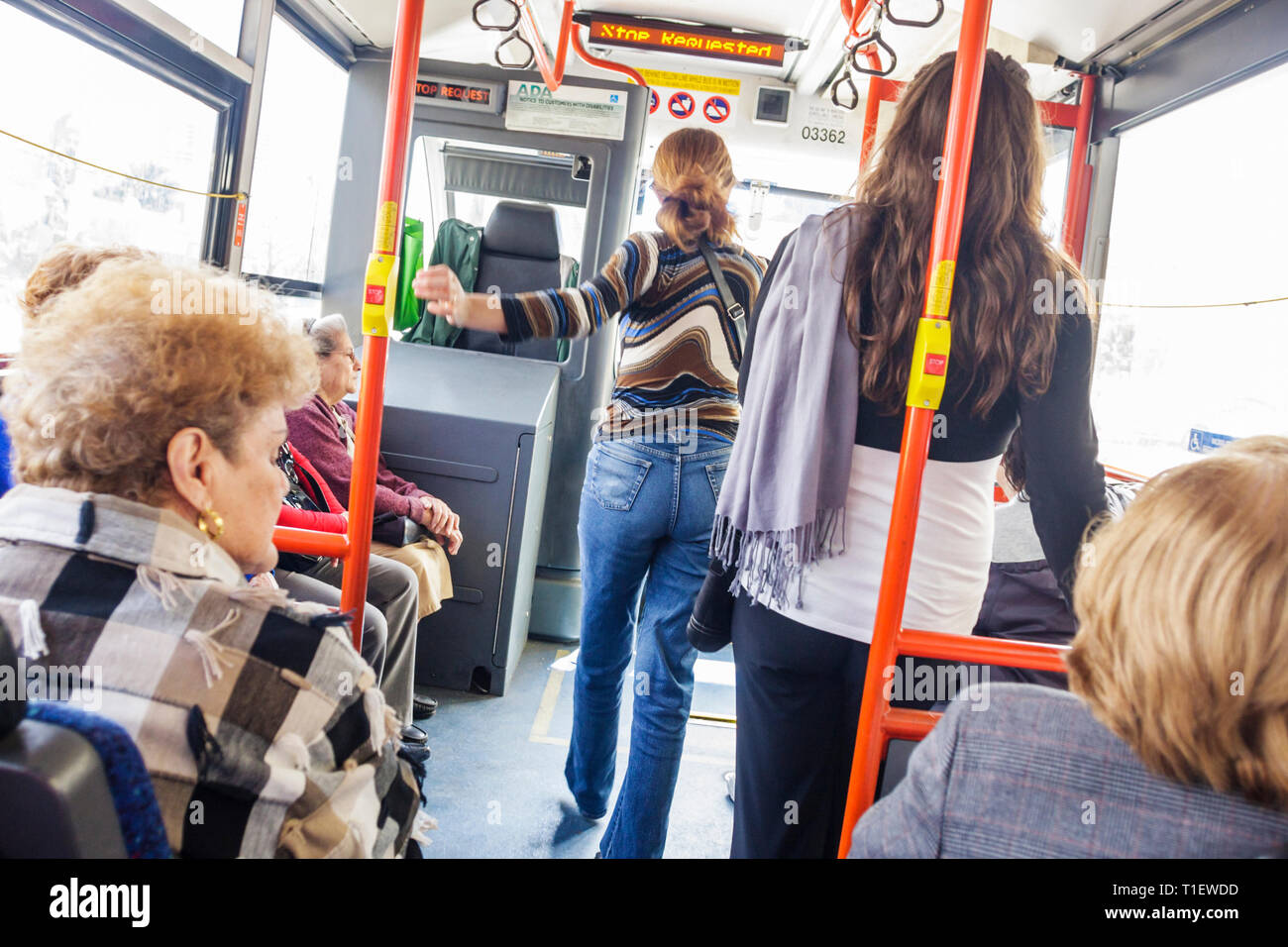 Miami Beach Florida,South Beach Local Metrobus,bus,coach,public ...
