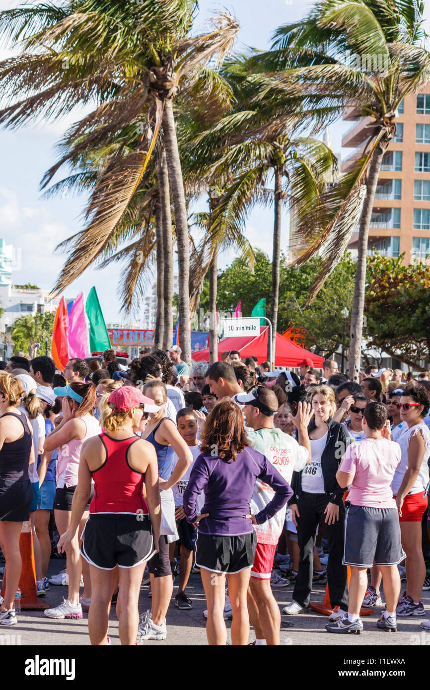 Miami Beach Florida,Ocean Drive,South Pointe 5K Run,benefit,charity ...
