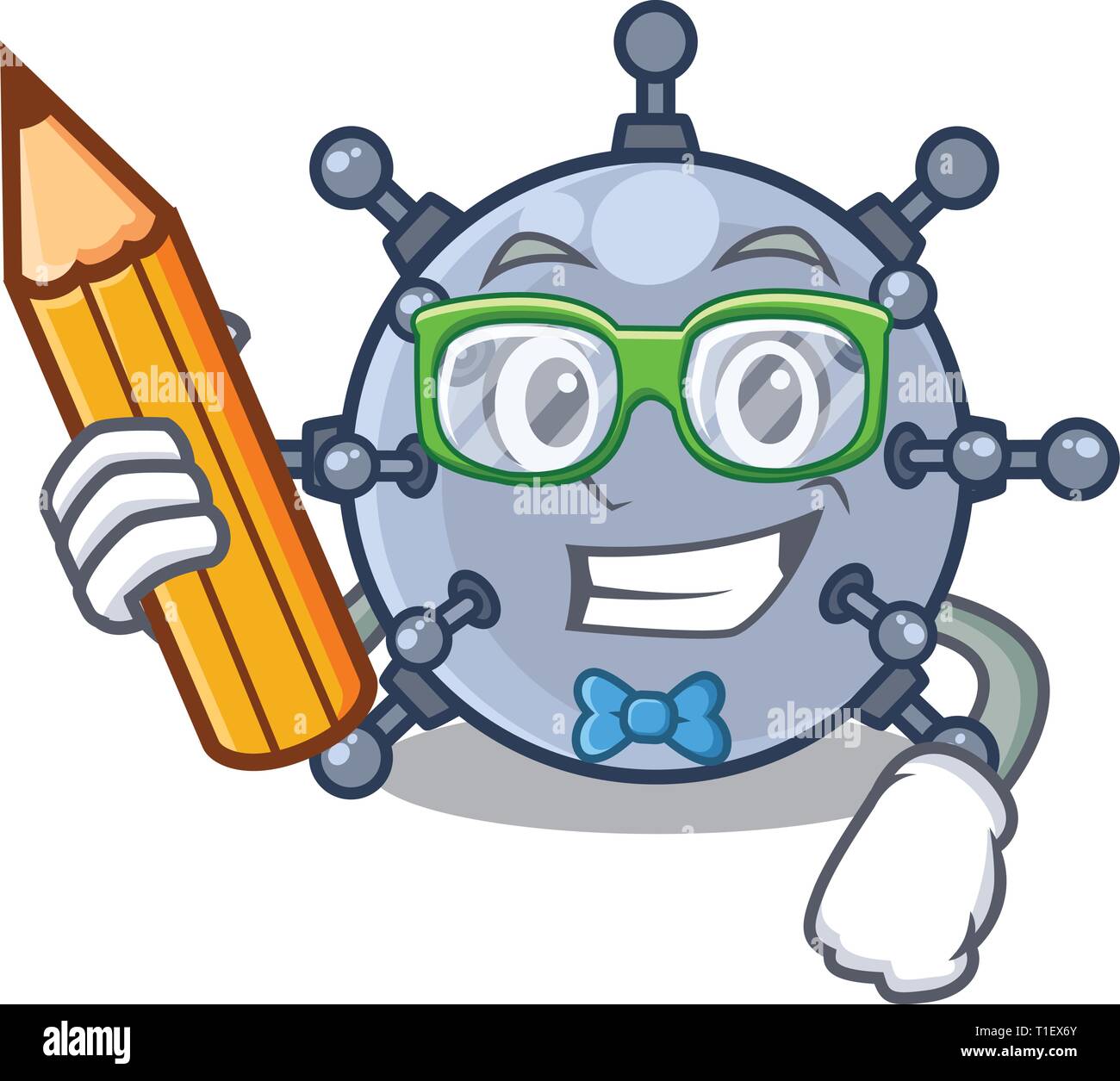 Student mine underwater in the cartoon shape vector illustration Stock ...