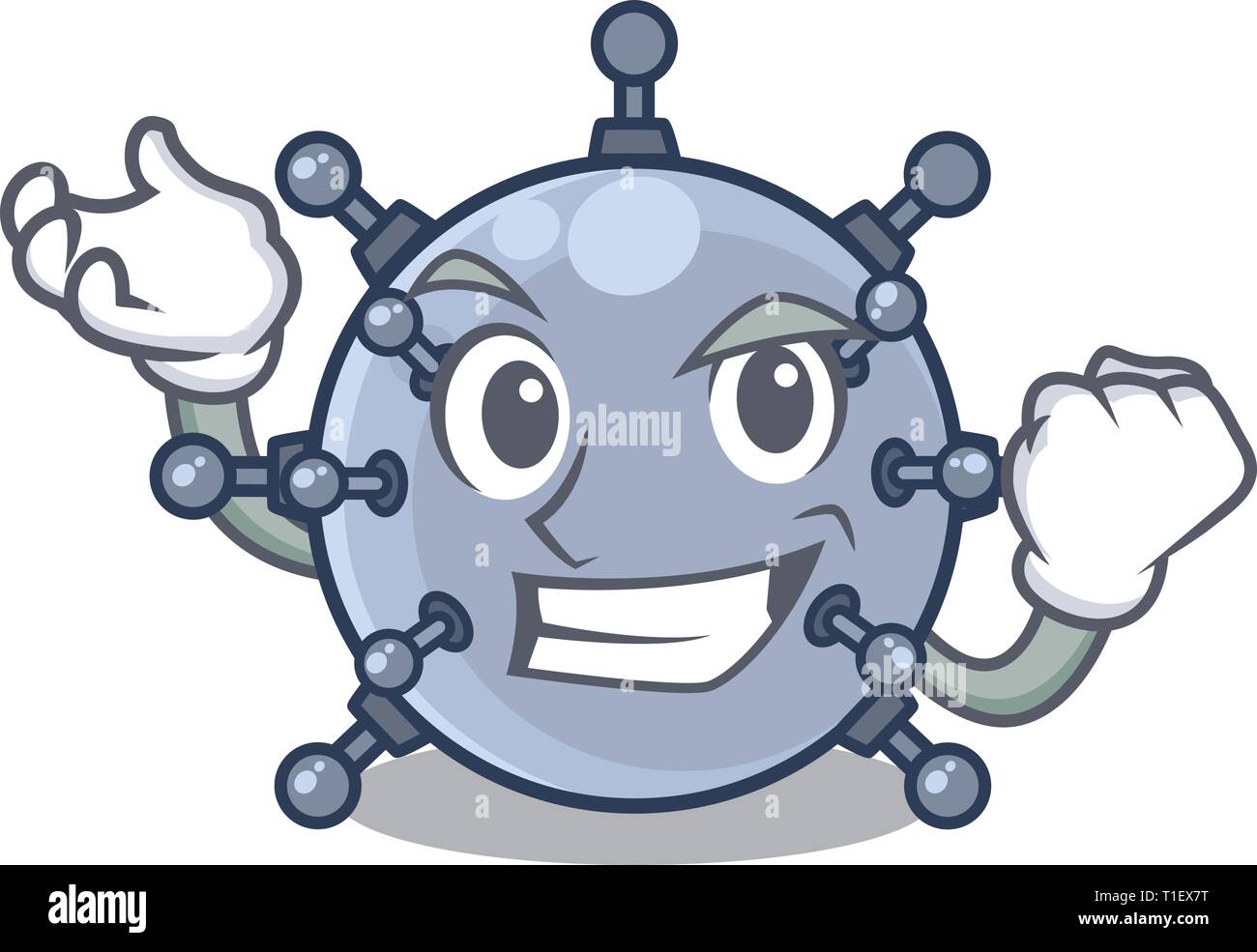Successful mine underwater in the cartoon shape vector illustration ...