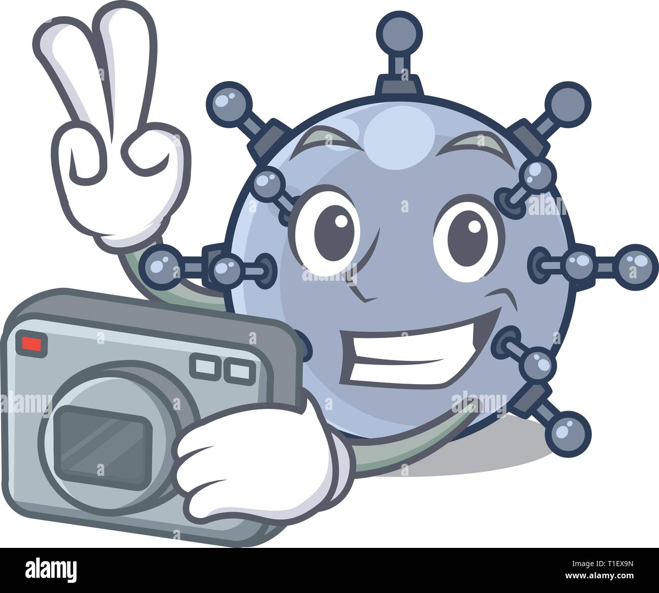Photographer toy mine underwater characters in tables vector ...
