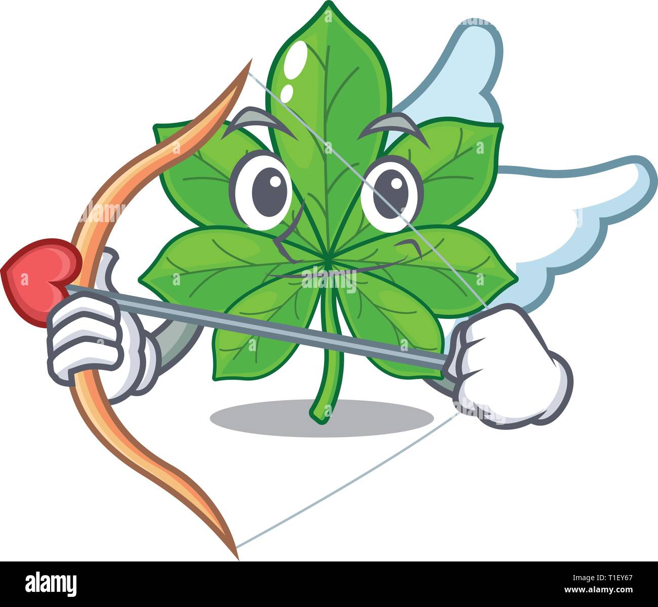 Cupid horse chestnut isolated in the cartoon vector illustration Stock ...