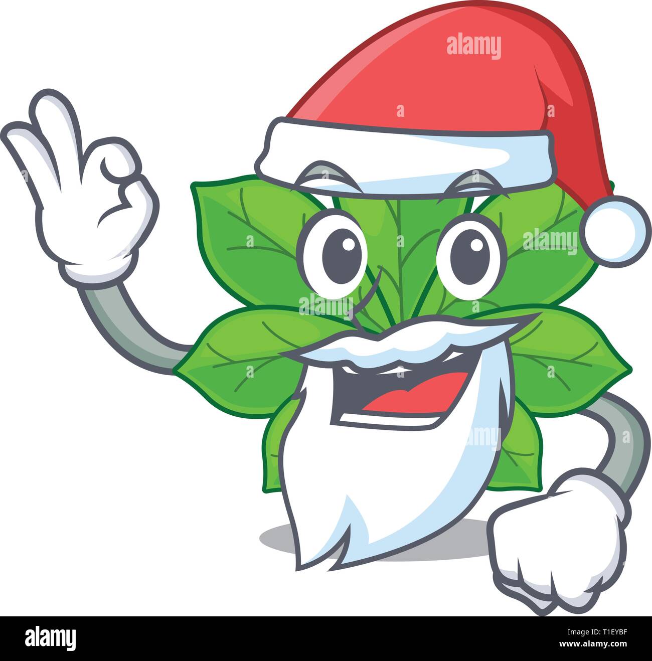 Santa horse chestnuts in the cartoon pots vector illustration Stock ...