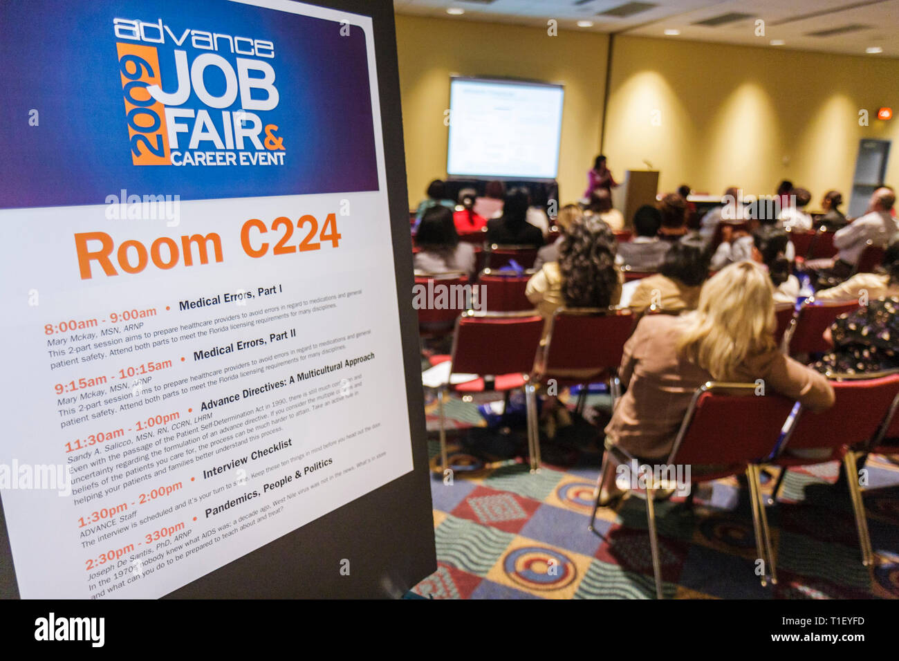 Presentation poster hi-res stock photography and images - Alamy