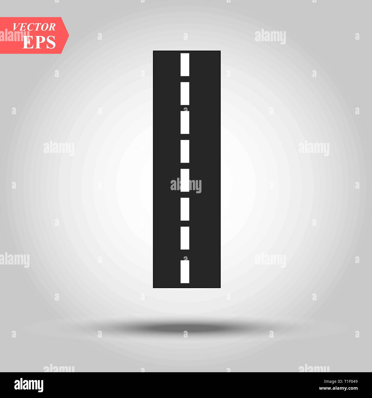 Road icon. Highway vector sign.Flat symbol design.EPS 10 Stock Vector ...