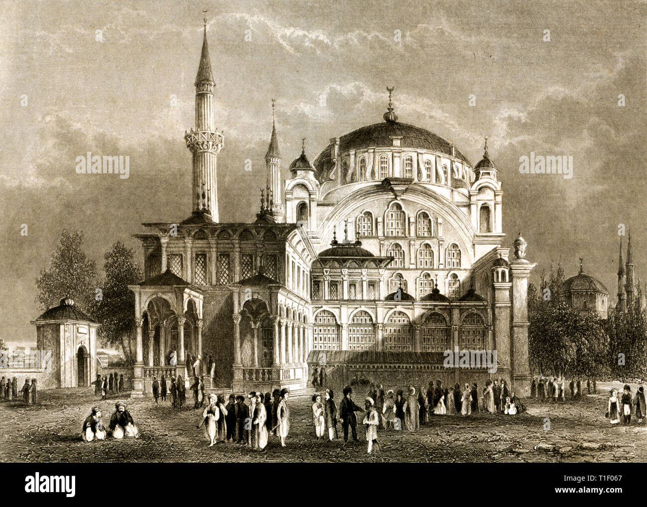 Turkey, Istanbul / Constantinople, Sultan Selim's Mosque, steel ...