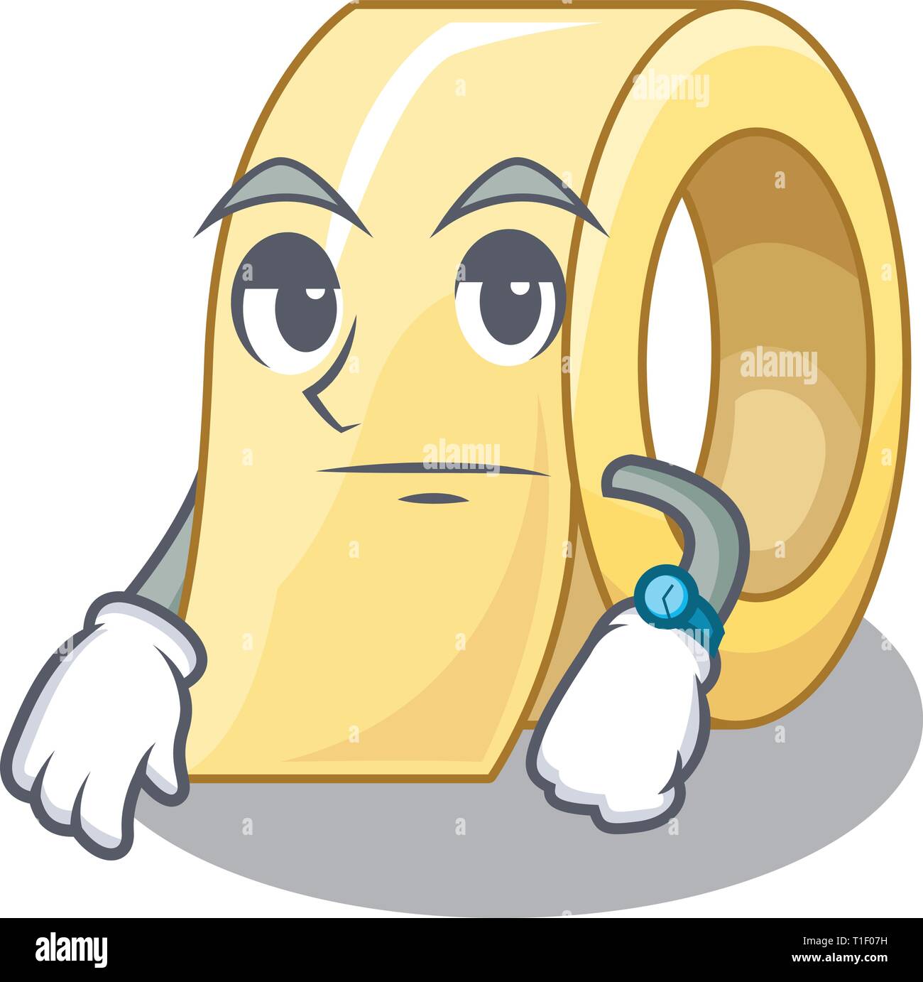 Waiting masking tape in a cartoon box vector illustration Stock Vector ...