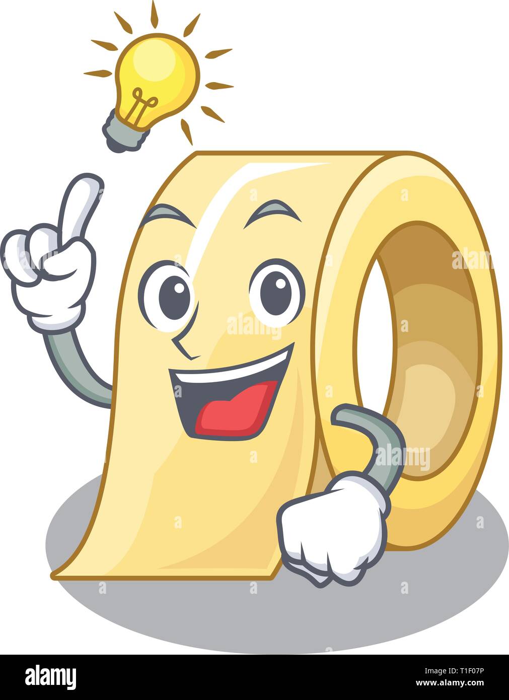 Have an idea masking tape in a cartoon box vector illustration Stock ...