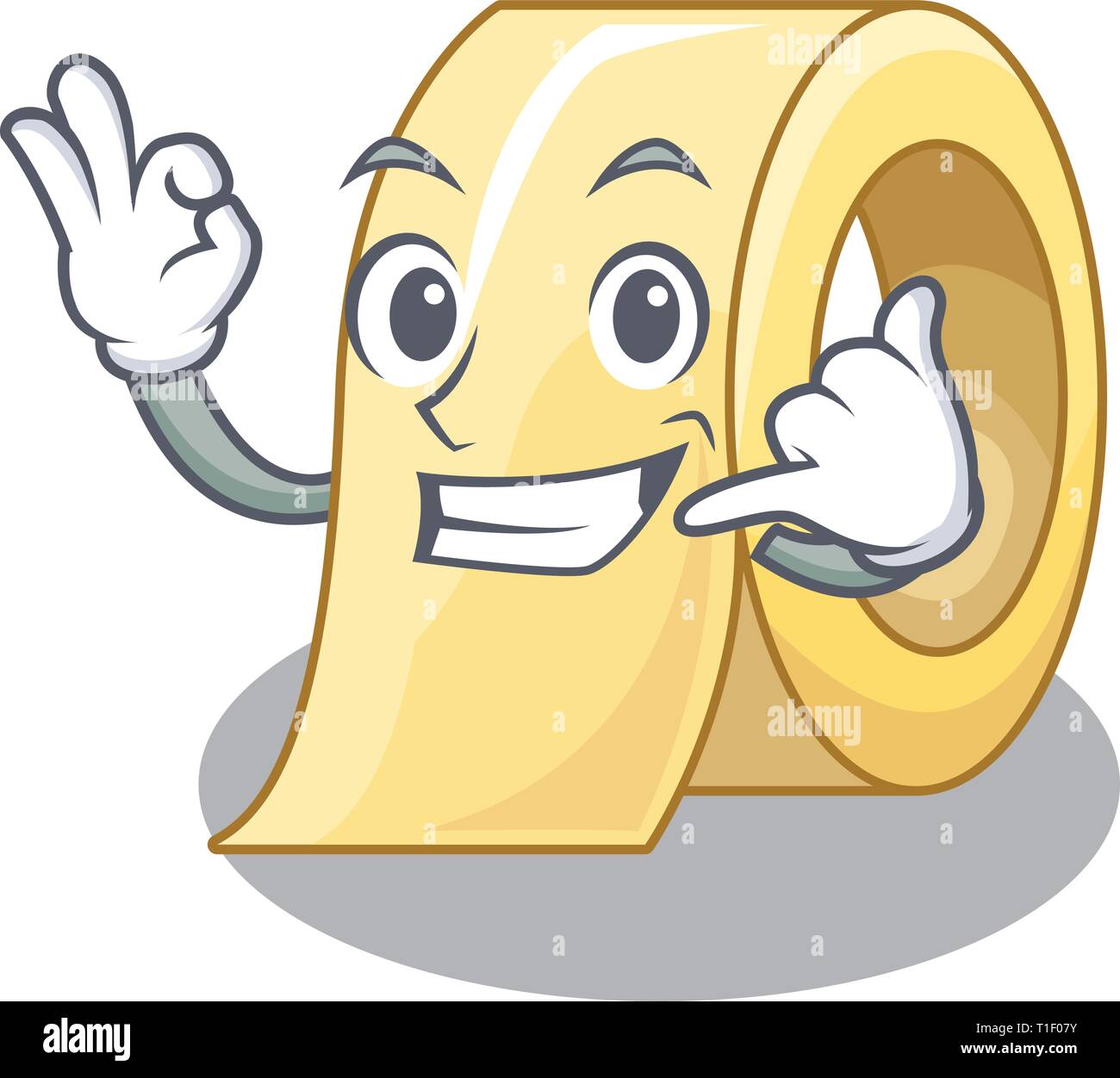 Call me masking tape in a cartoon box vector illustration Stock Vector ...