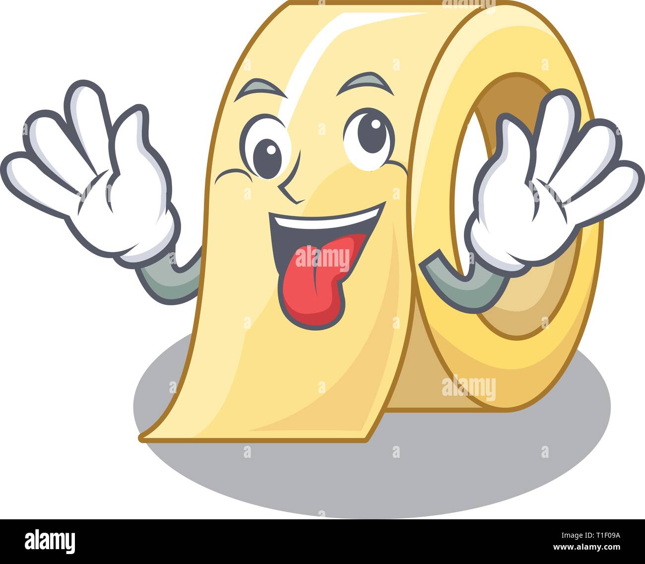 Crazy masking tape in a cartoon box vector illustration Stock Vector ...