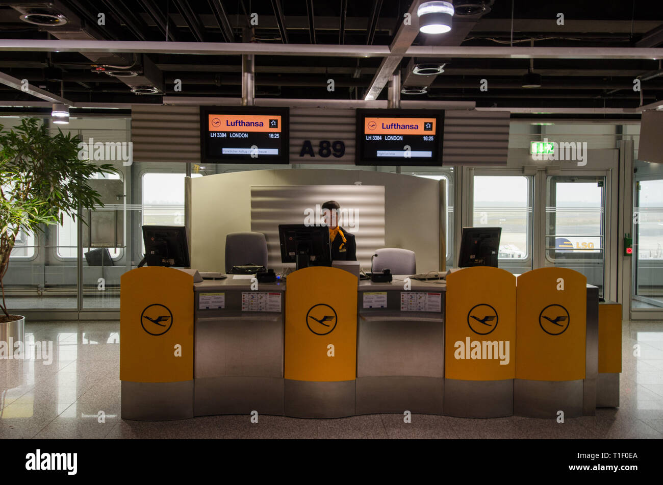 Airport Boarding Gate Counter