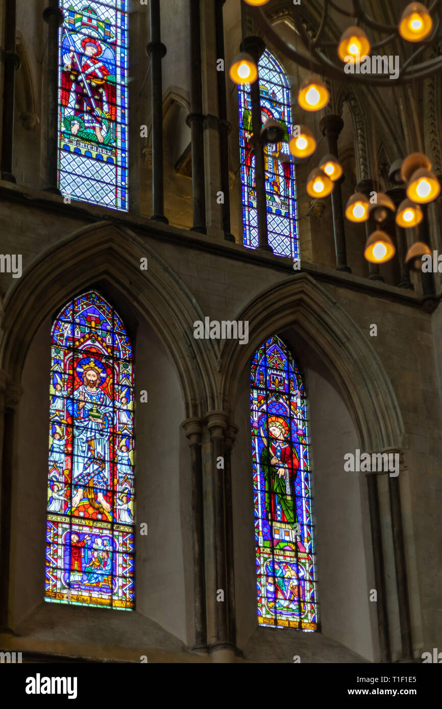 Rochester cathedral glass hi-res stock photography and images - Alamy