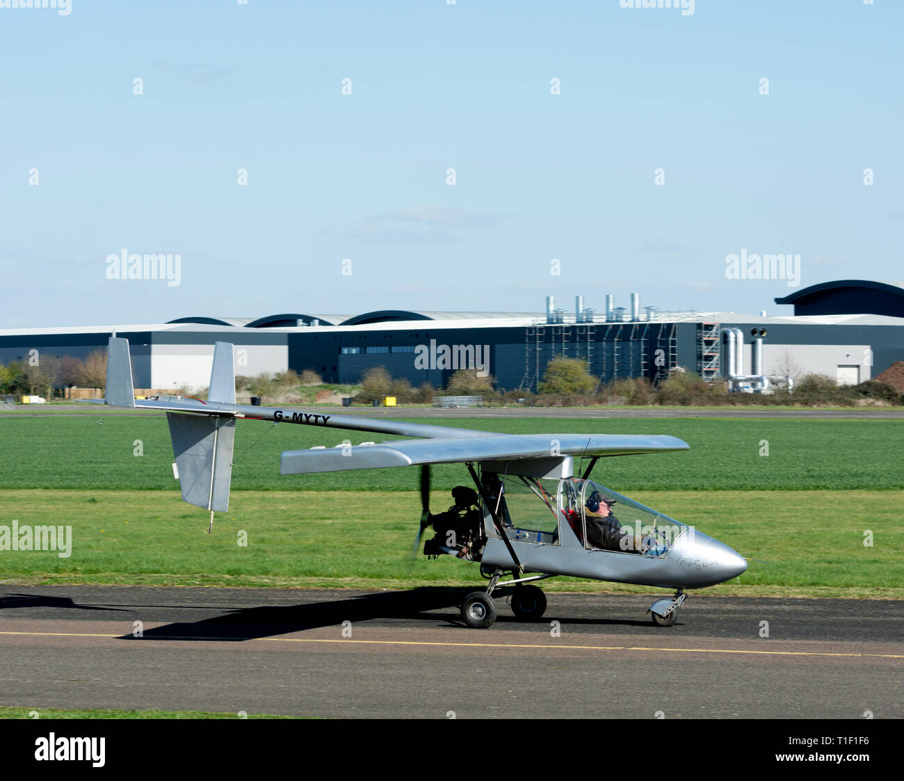 Light aircraft shadow small airfield hi-res stock photography and ...