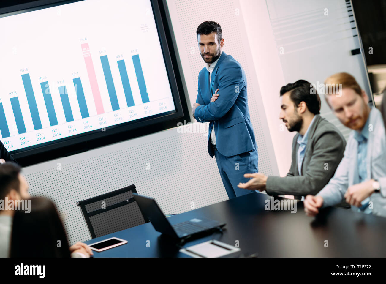 Picture of business meeting in conference room Stock Photo - Alamy
