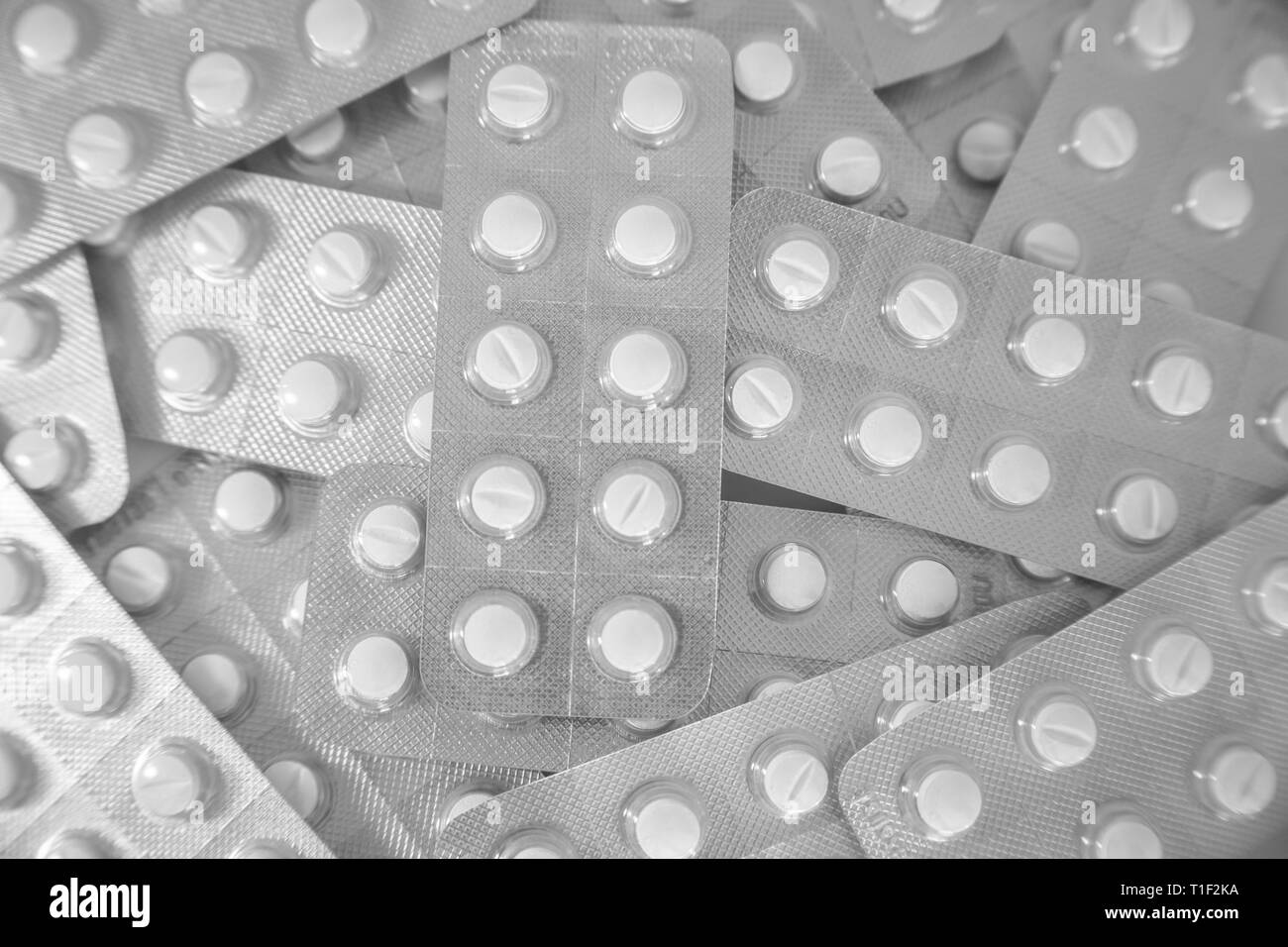 packaged pharmaceutical pills on a white background Stock Photo - Alamy