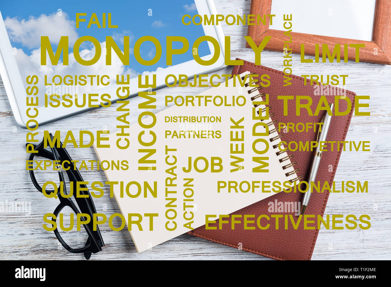 Modern workplace concept Stock Photo - Alamy