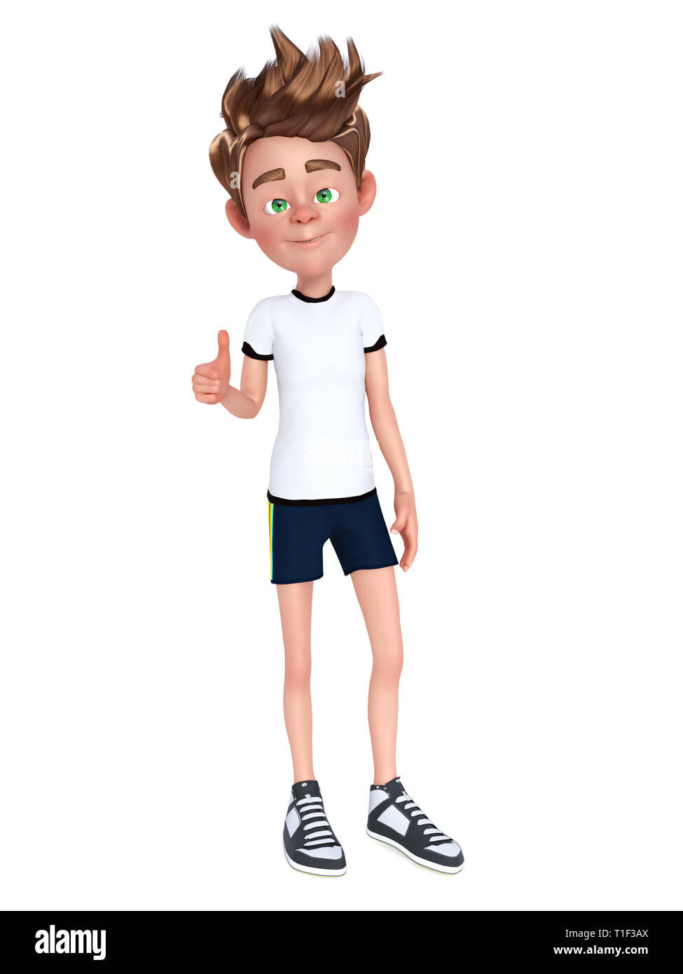 Animated Boy Smiling