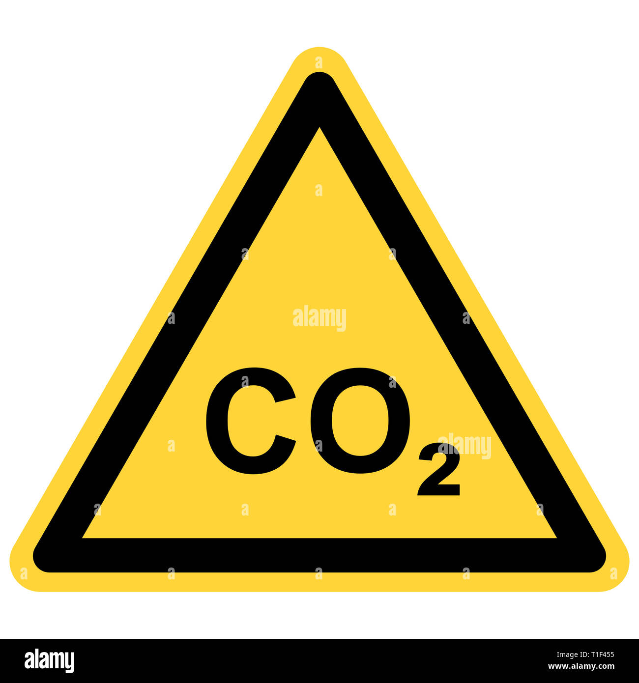 CO2 and danger sign Stock Photo - Alamy