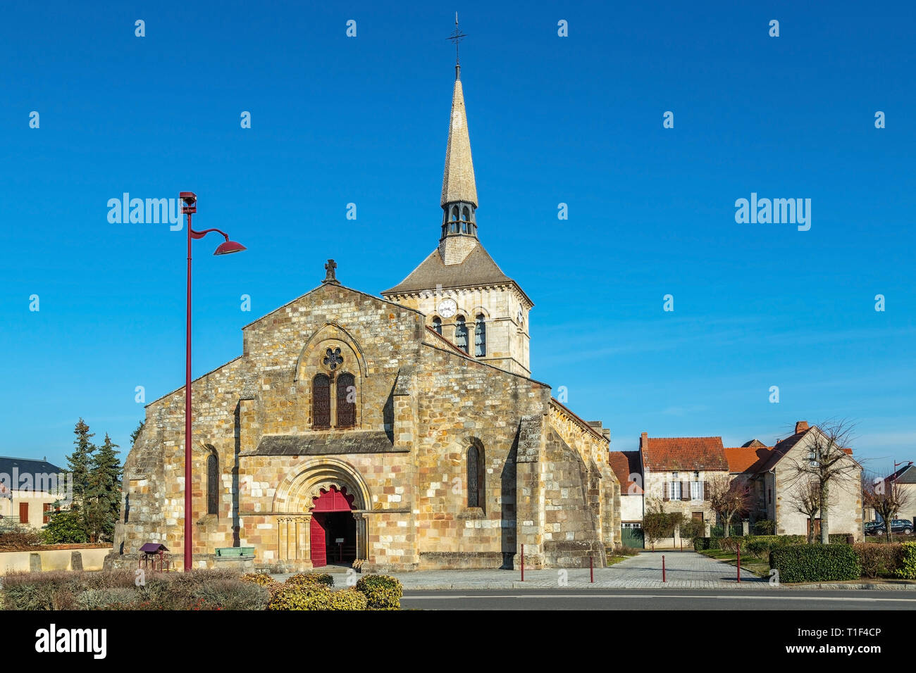 Saint Prejet church, Commentry. France Stock Photo - Alamy