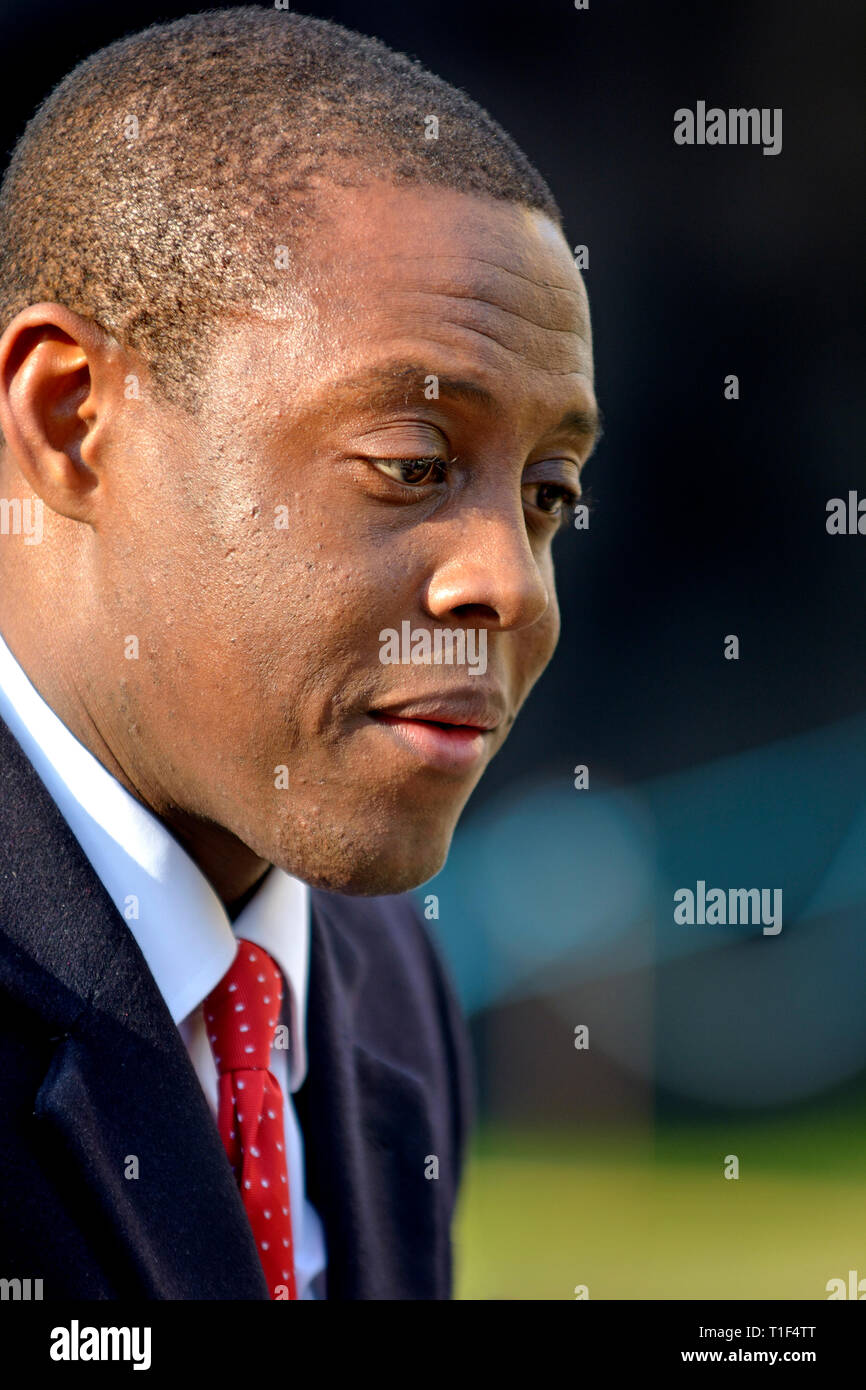 Bim Afolami MP (Con: Hitchin and Harpenden) on College Green ...