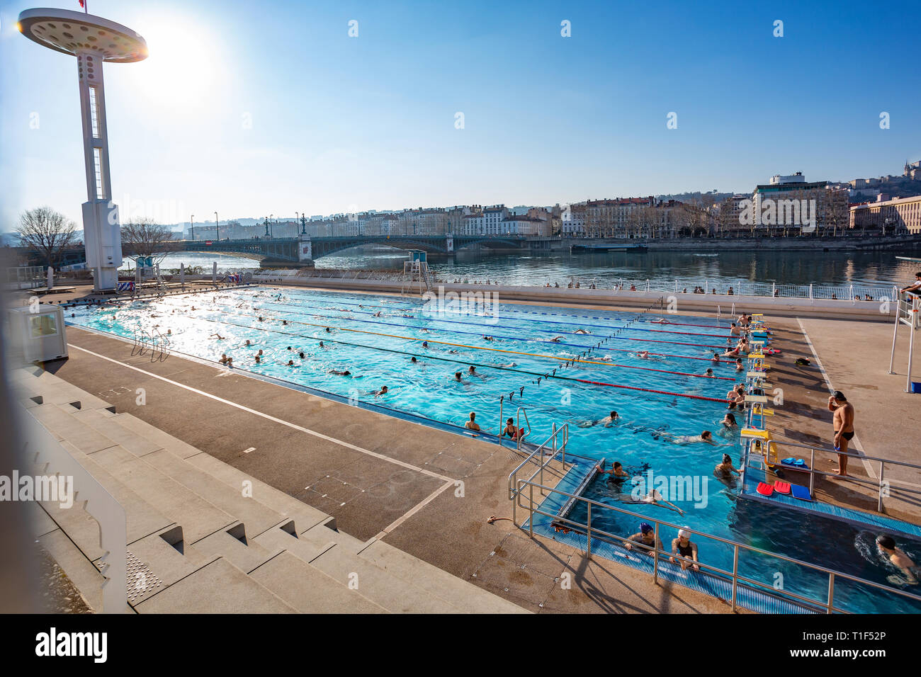 Rhône's Pool, Lyon. France Stock Photo - Alamy