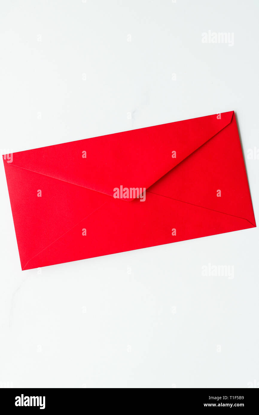 Communication, newsletter and business concept - Envelopes on marble ...