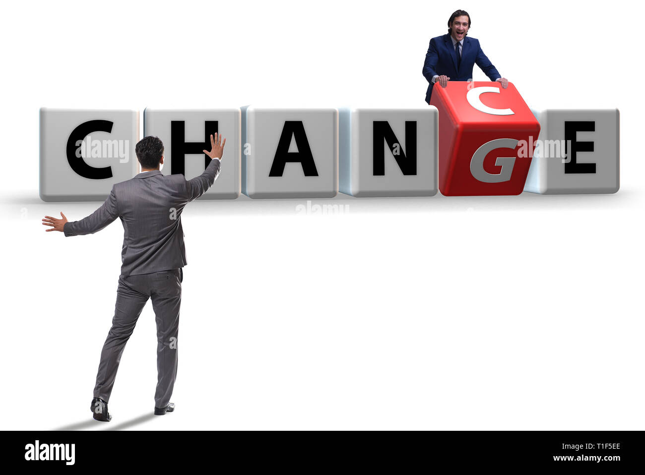 Change turning chance opportunity Cut Out Stock Images & Pictures - Alamy