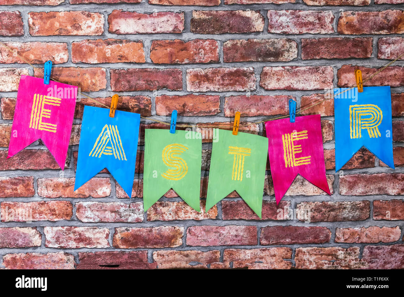 Flags with letters hi-res stock photography and images - Alamy