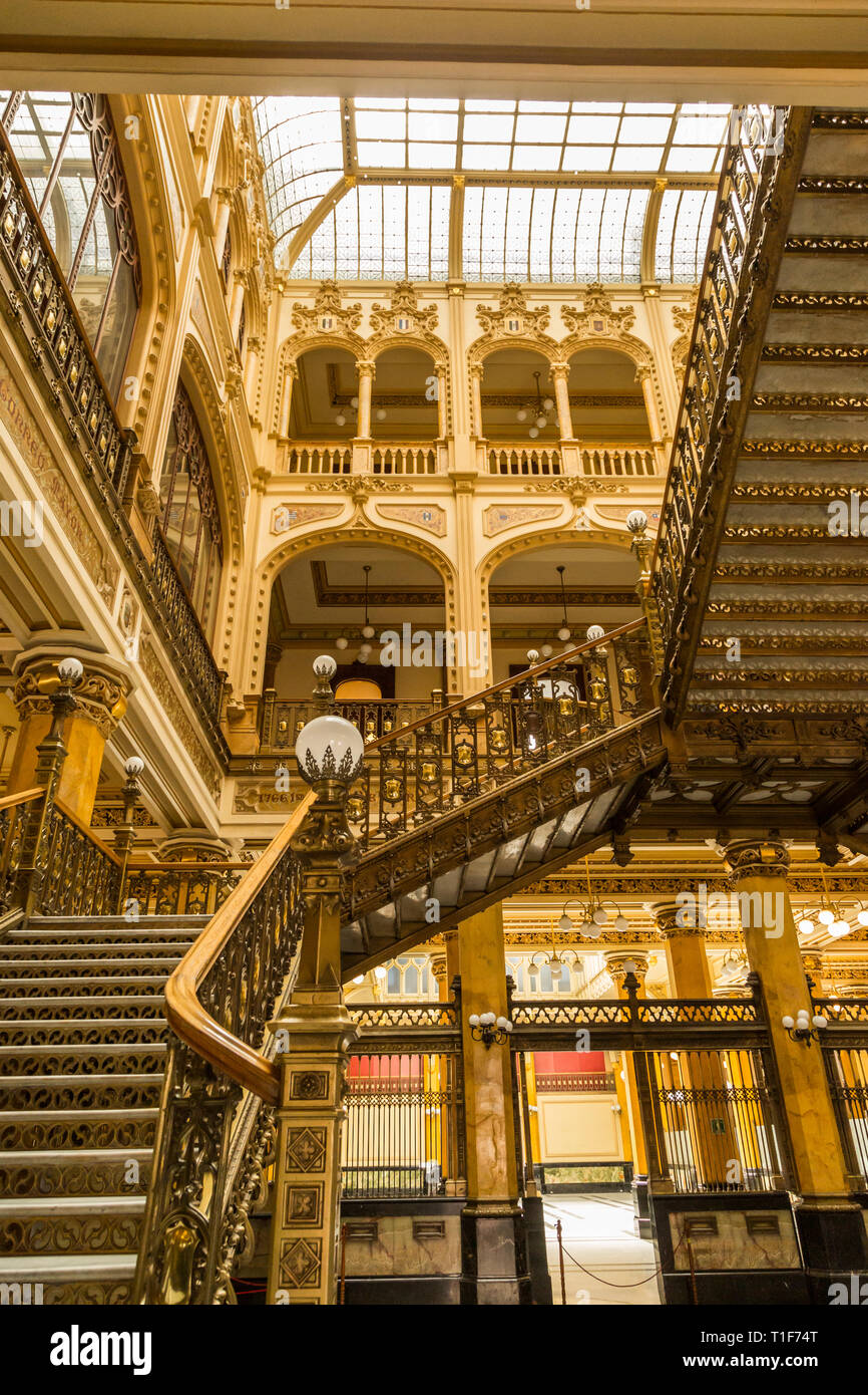 Mexico City main post office was built in 1907 and is comprised of many ...