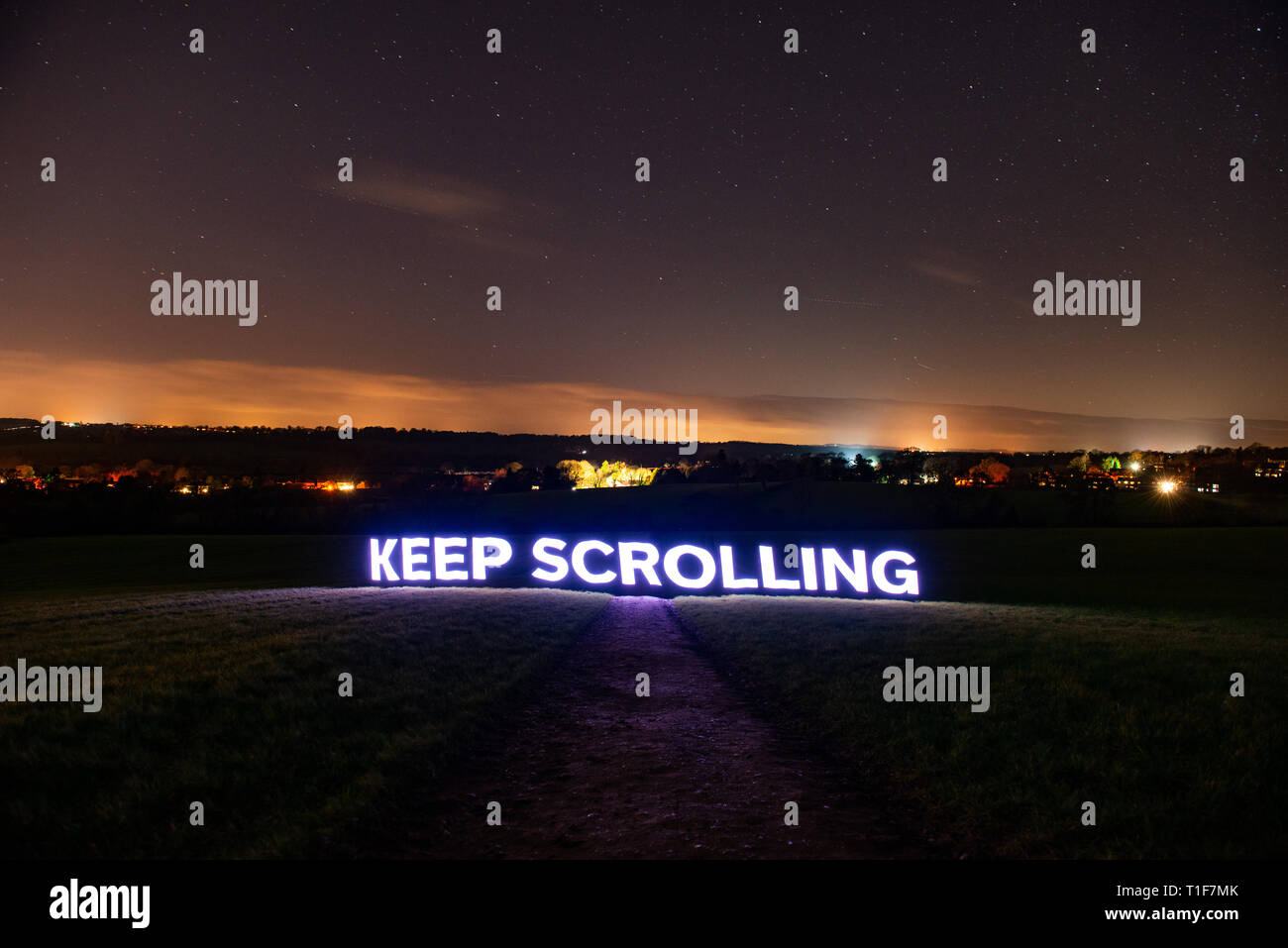 Scrolling Sign High Resolution Stock Photography and Images - Alamy