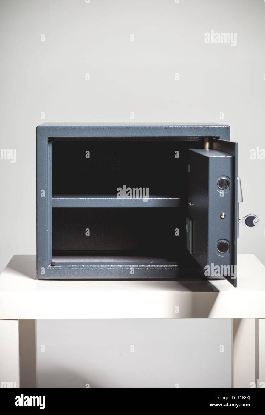 Security metal safe with empty space inside Stock Photo - Alamy