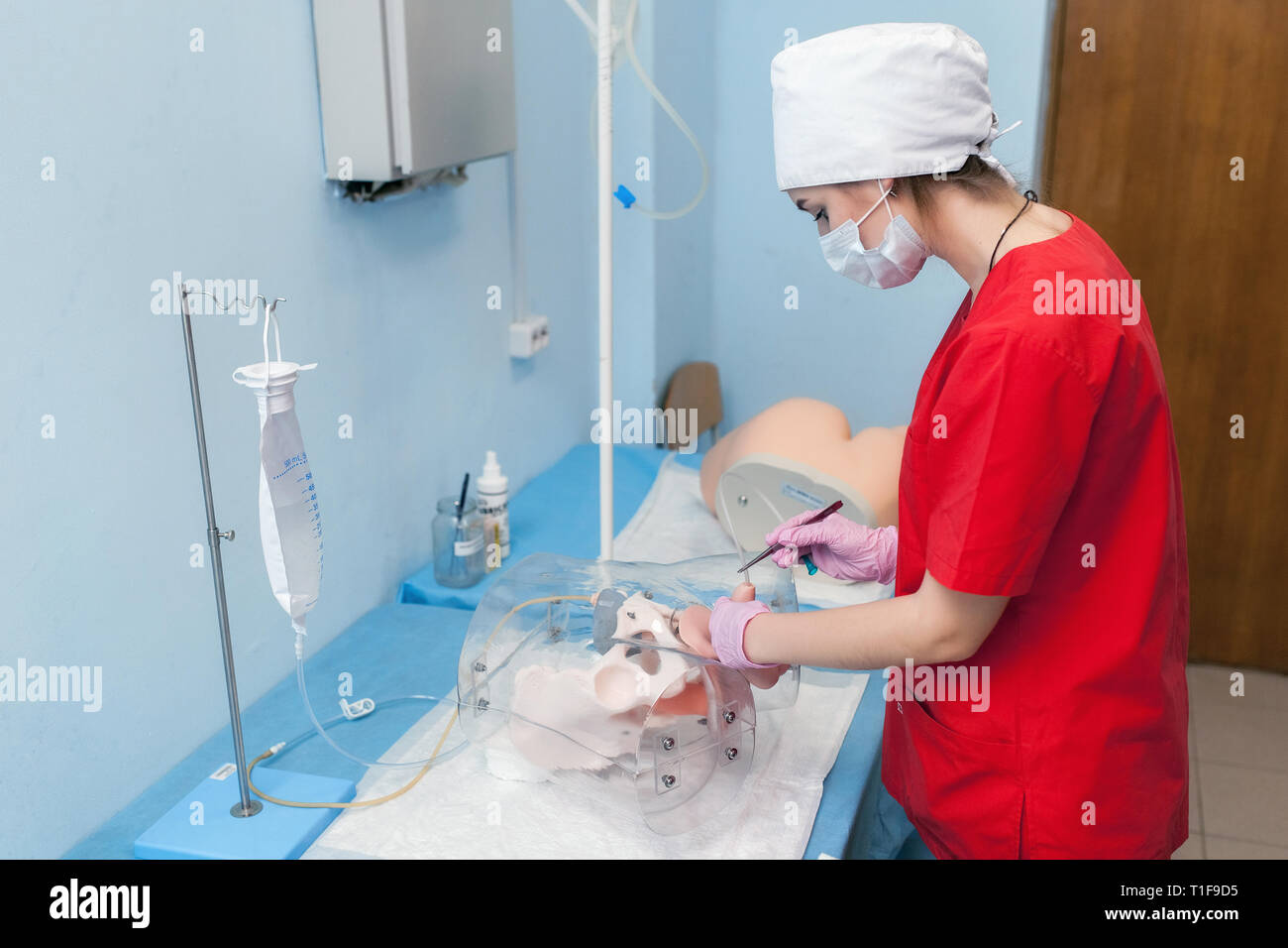 treatment prostate. concept working out operation for catheterization ...