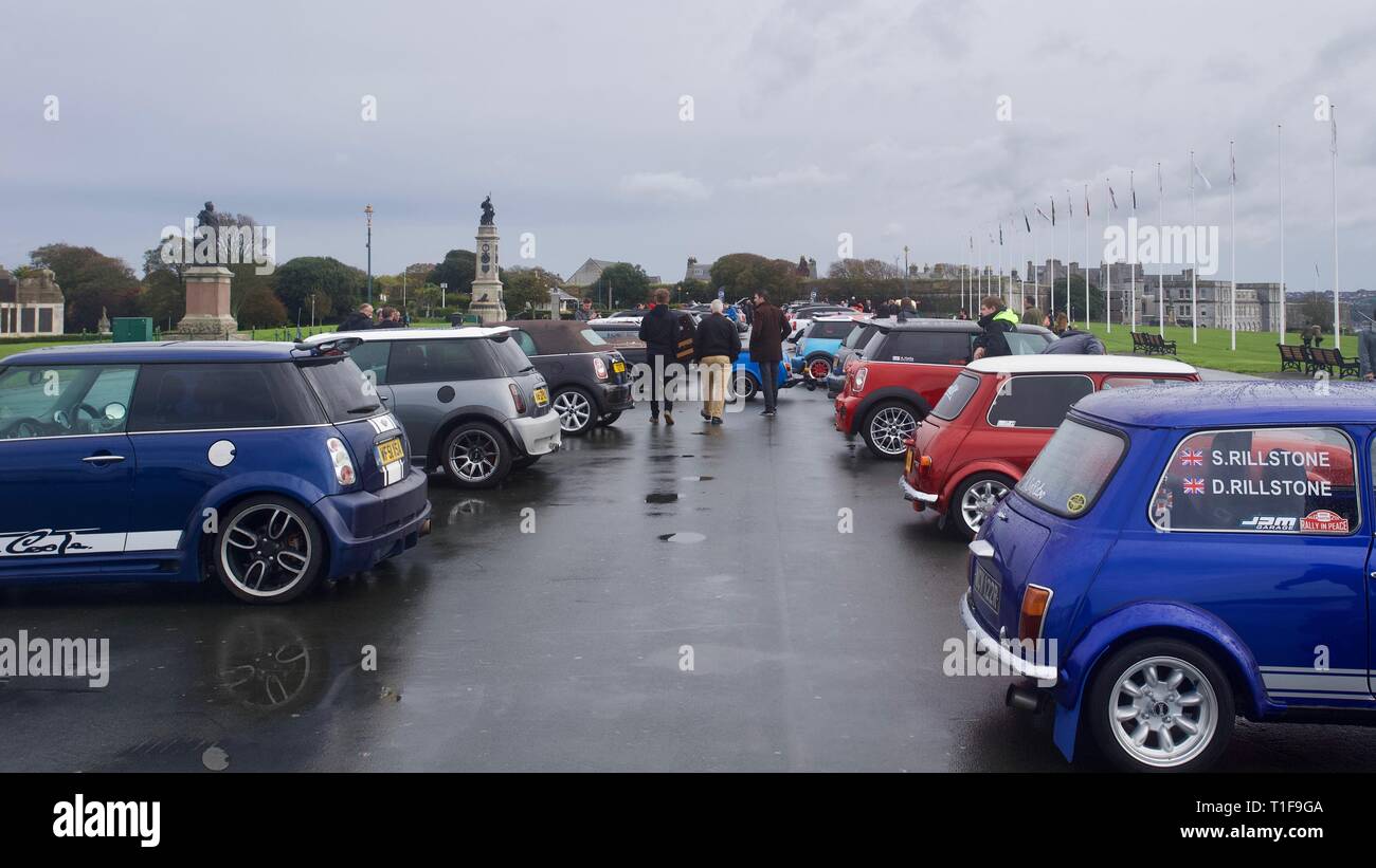 Mini Coopers, Plymouth, Devon, England Stock Photo - Alamy