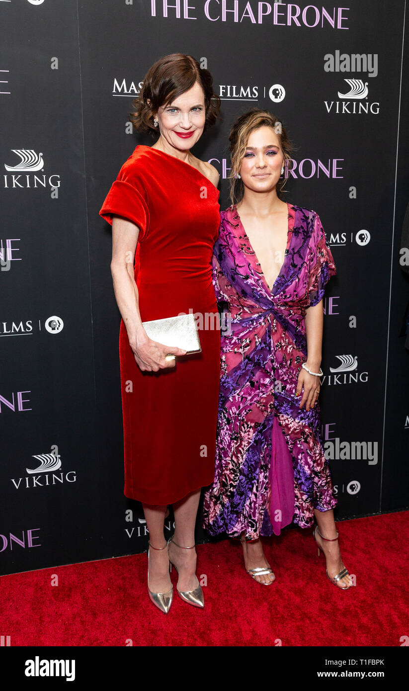 New York, United States. 25th Mar, 2019. Elizabeth McGovern, Haley Lu ...