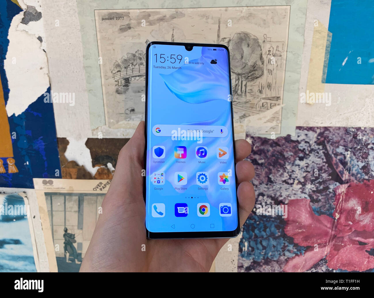 The new Huawei P30 Pro which is part of the Chinese firm's new flagship ...
