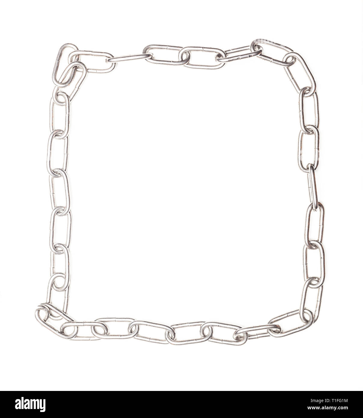 Chains white background Stock Photo - Alamy