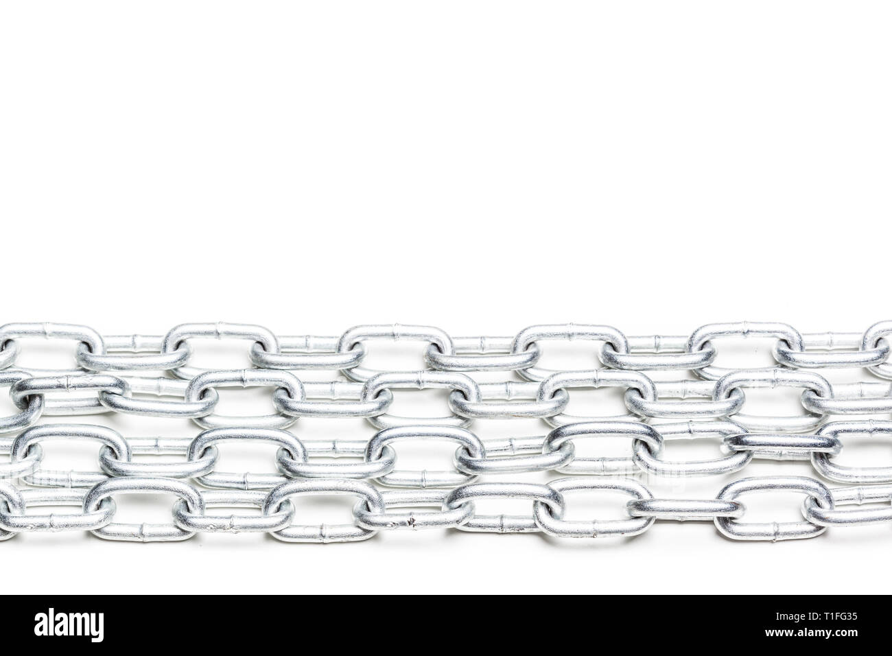 Chains white background Stock Photo - Alamy